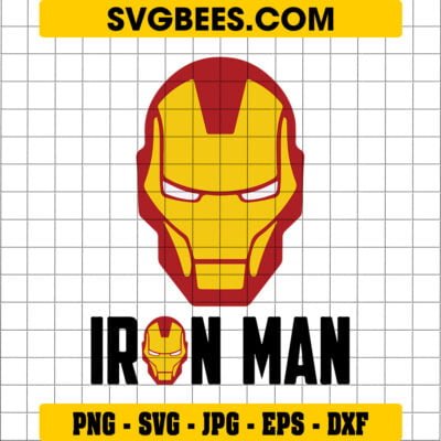 Iron Man Face SVG, Iron Man SVG, Avengers SVG