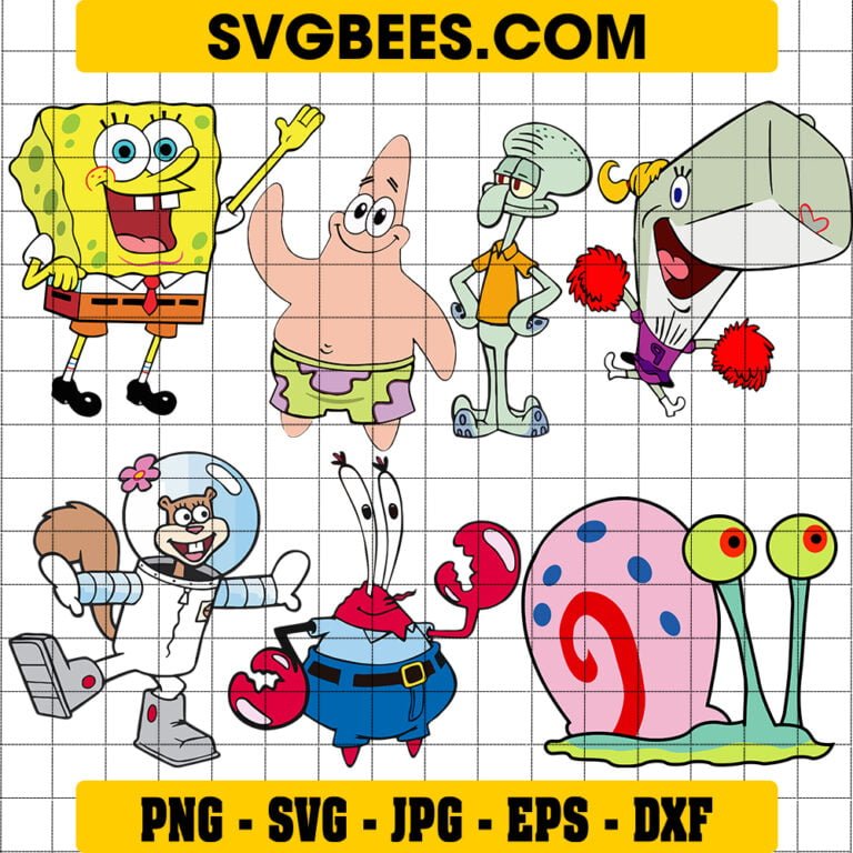 Nickelodeon Character spongebob SVG and PNG - SVGbees