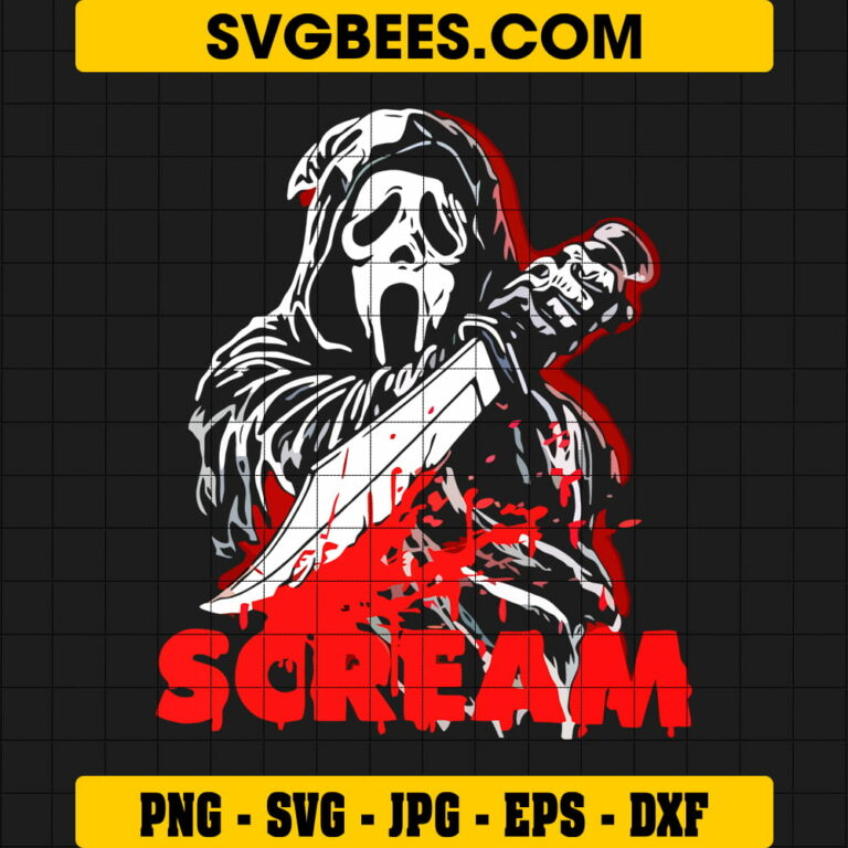 Scream Face SVG Ghost Face - SVGbees