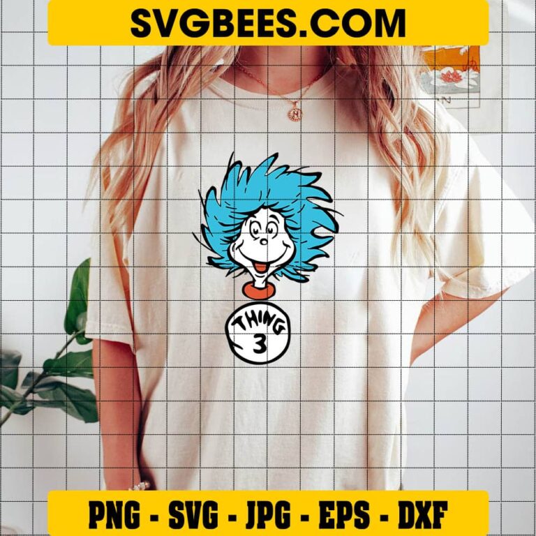 Thing 3 SVG, Thing 1 and Thing 2 SVG- SVGBees