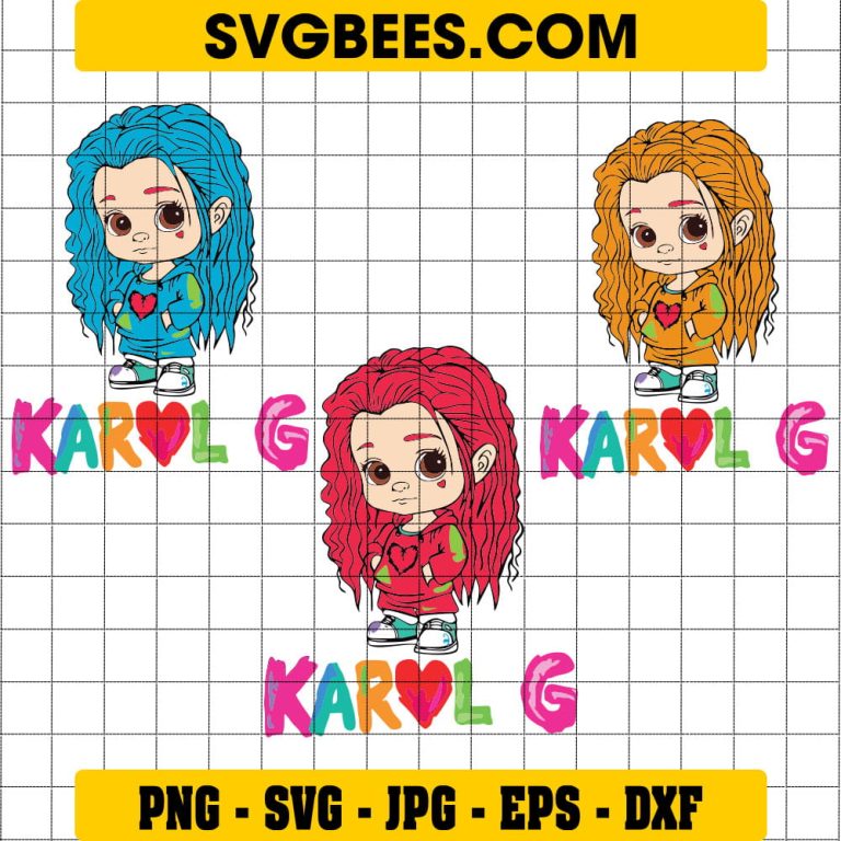 Corazon Karol G SVG Karol G Red Hair SVG - SVGbees