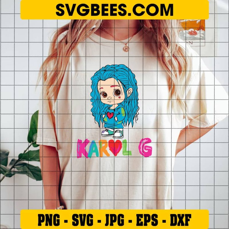 Corazon Karol G SVG Karol G Red Hair SVG - SVGbees