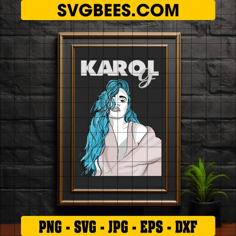 Karol G SVG Karol G Face SVG Karol G Red Hair SVG - SVGbees