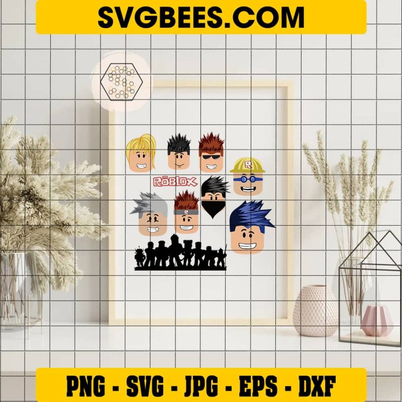 Roblox Face SVG Roblox Logo SVG - SVGbees