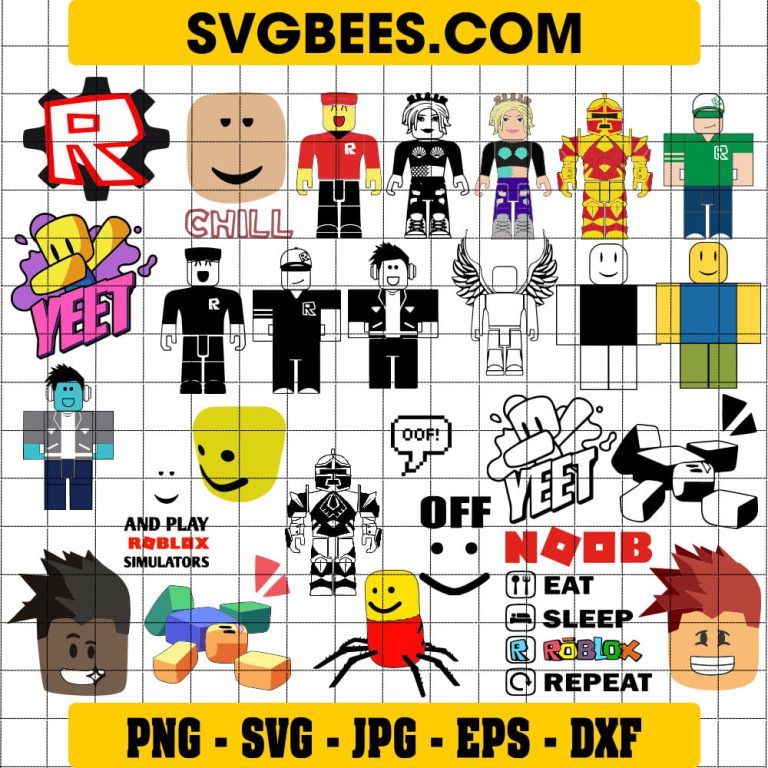 Roblox Cake Topper SVG Roblox Girl SVG - SVGbees