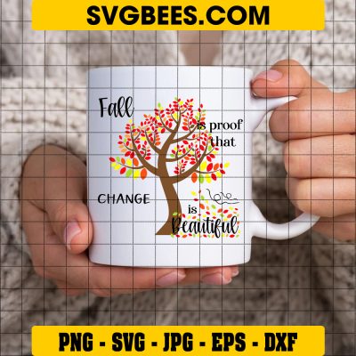 Fall Tree of Life Svg, Falling Leaves Svg, Autumn Leaves Svg - SVGbees