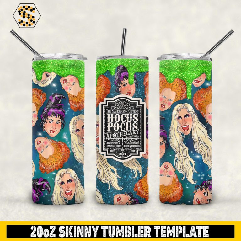 Hocus Pocus Tumbler PNG Design, Sanderson Sisters Hocus Pocus Halloween ...