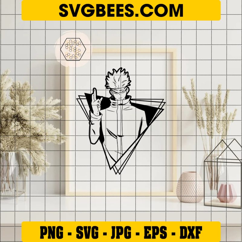 Satoru Gojo SVG, Jujutsu Kaisen Satoru Gojo SVG PNG DXF EPS Cut Files ...
