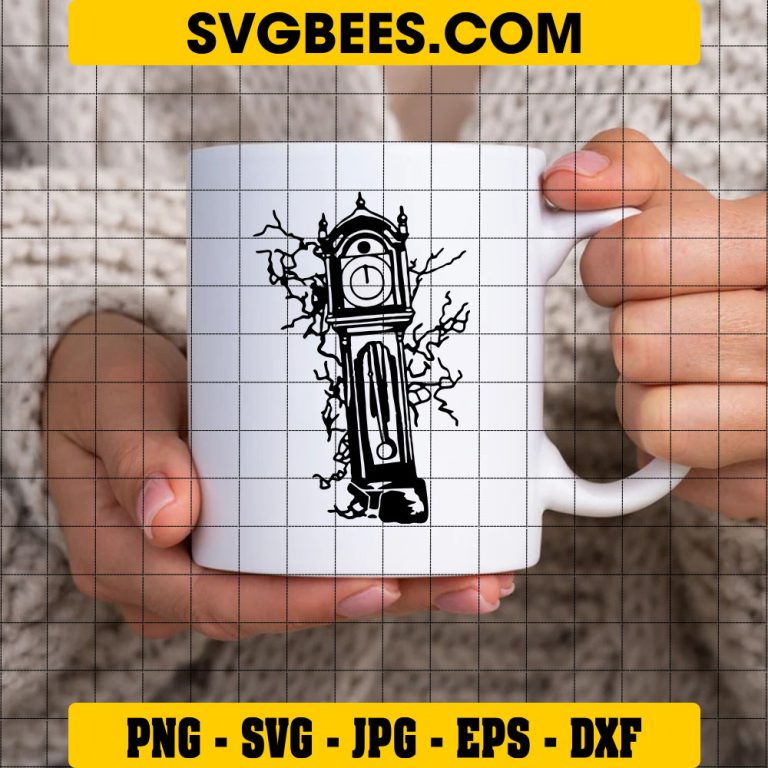 Stranger Things Clock Svg, Time Up Svg, Upside Down Svg