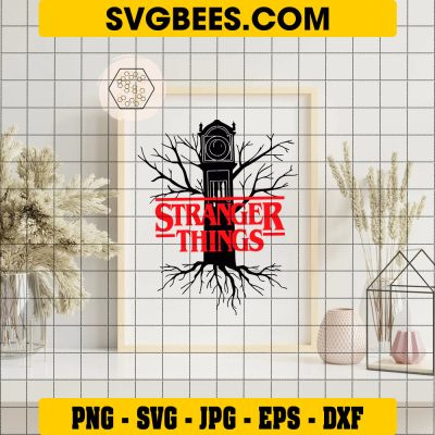 Stranger Things Clock Svg, Time Up Svg, Upside Down Svg