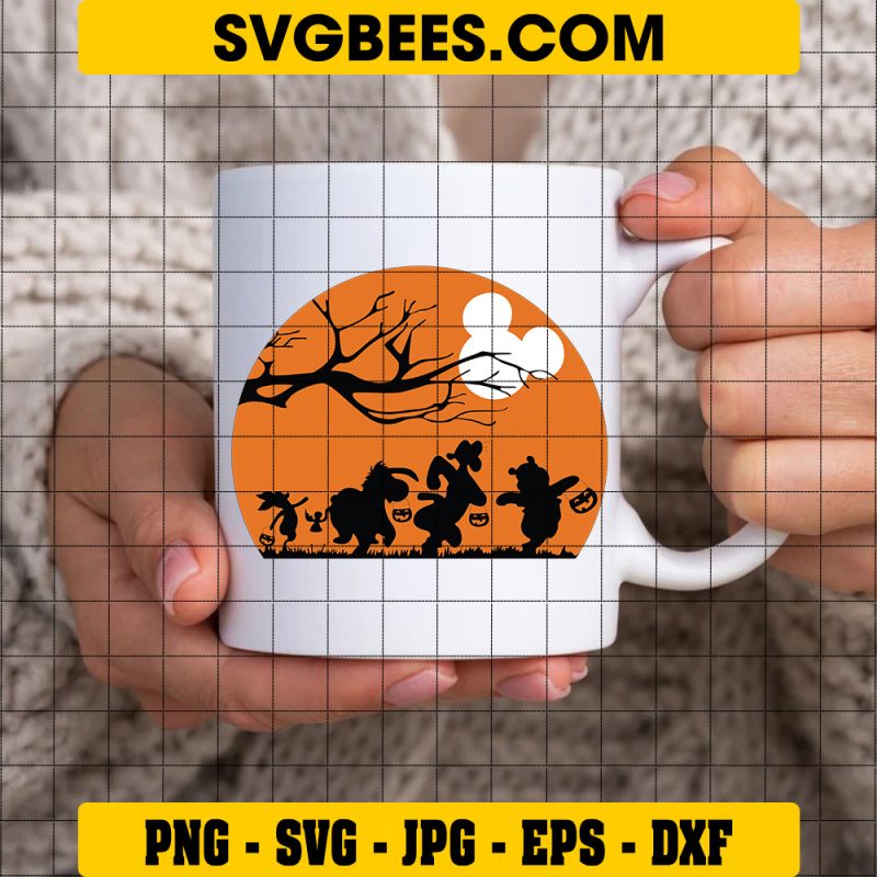 Surprised Winnie the Pood SVG, Disney Halloween SVG - SVGbees
