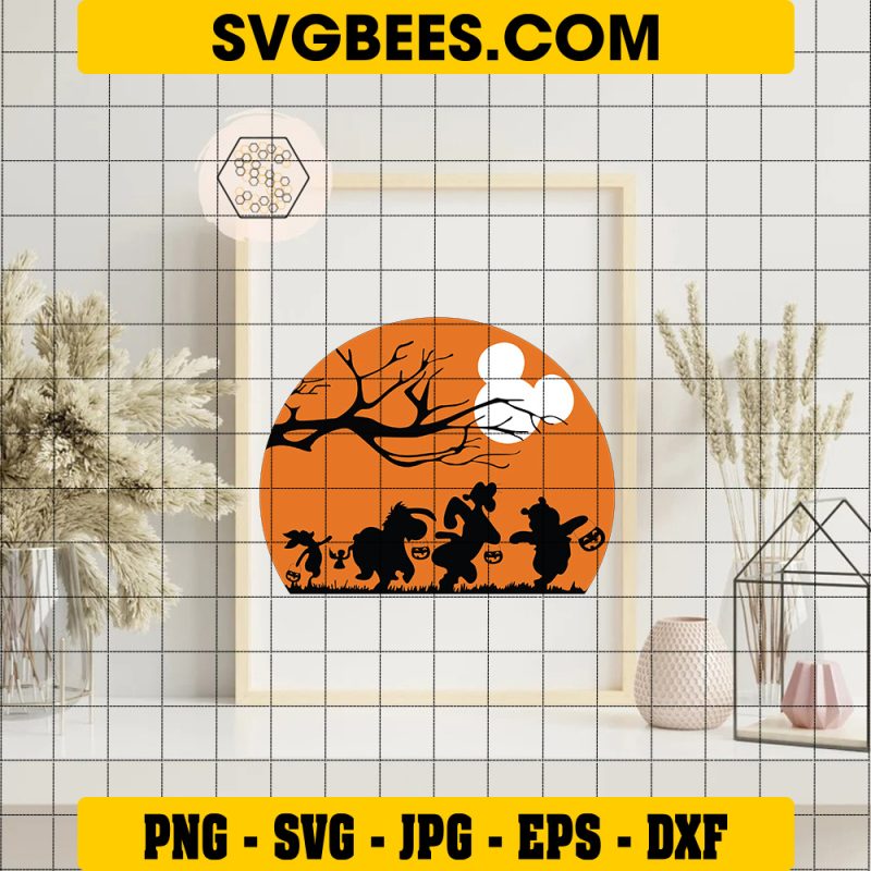 Surprised Winnie the Pood SVG, Disney Halloween SVG - SVGbees