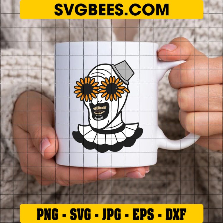 Art The Clown Flower Glasses Art The Clown For Terrifier Costume ...