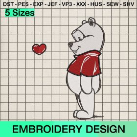 Carl And Ellie Embroidery Design, Disney Valentine's Day Machine ...