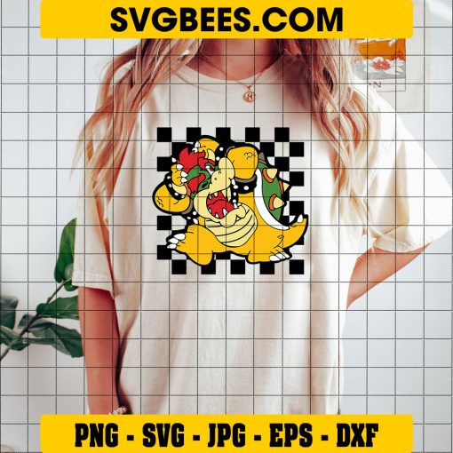 Browser SVG – Super Mario King Koopa Turtle Layered SVG PNG Cricut ...