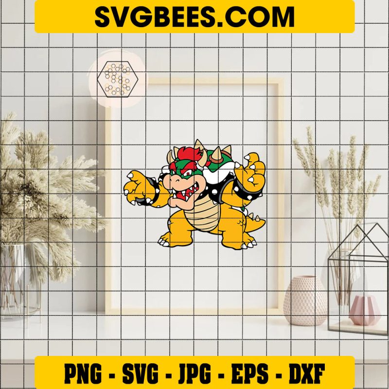 Bowser Shell Svg, Super Mario Bowser Svg, Super Mario Svg - SVGbees