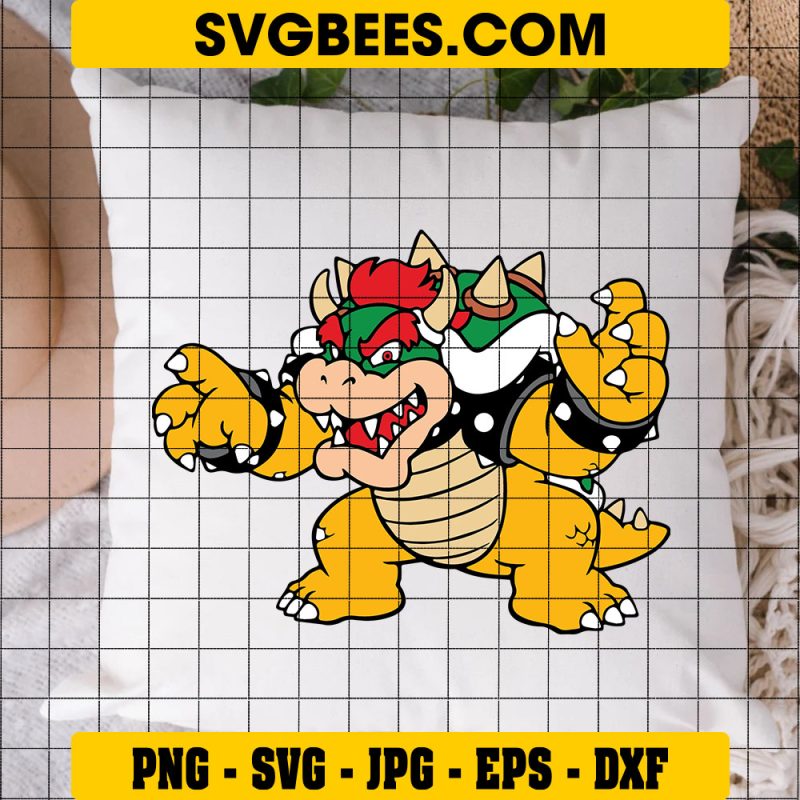 Bowser Shell Svg, Super Mario Bowser Svg, Super Mario Svg - SVGbees