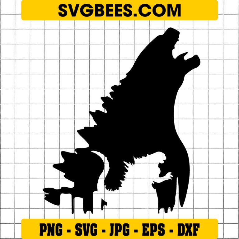 Godzilla SVG Godzilla Silhouette, Godzilla Cut File - SVGbees