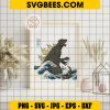 Godzilla Surf SVG, Godzilla Summer SVG, Godzilla Vector, Godzilla ...