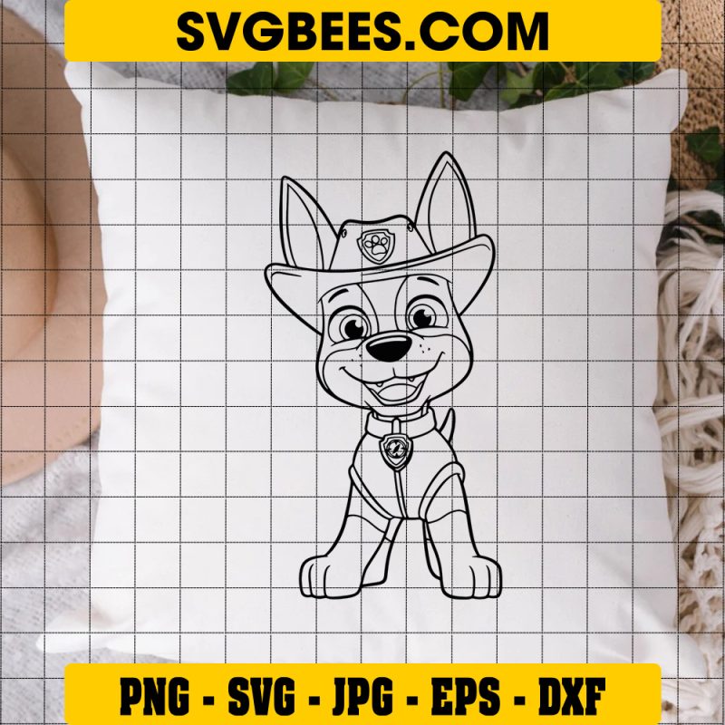 Patrol Cute Dog Tracker Svg, Patrol Dog Svg, Dog Paw Svg - SVGbees