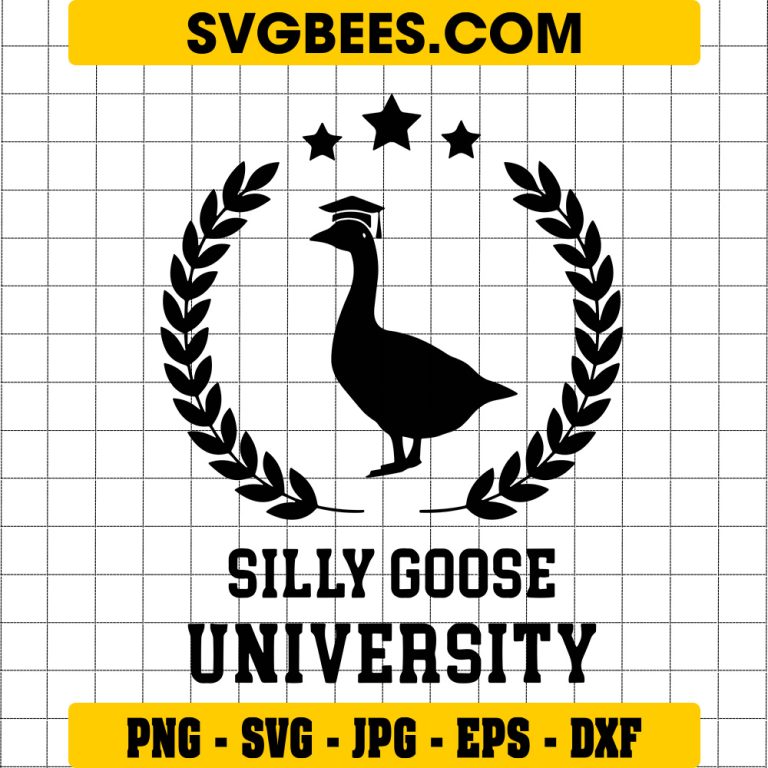 Silly goose University logo SVG, Silly Goose University SVG, Funny ...