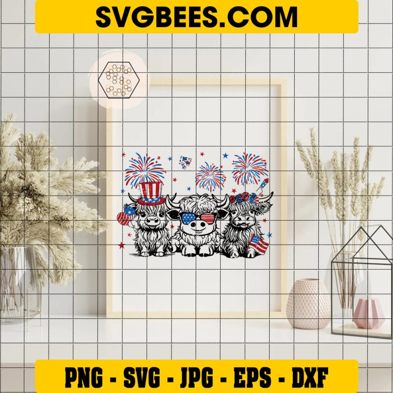 Heifer 4th Of July SVG PNG, Retro Cow Independen Day SVG, Heifer Cow ...