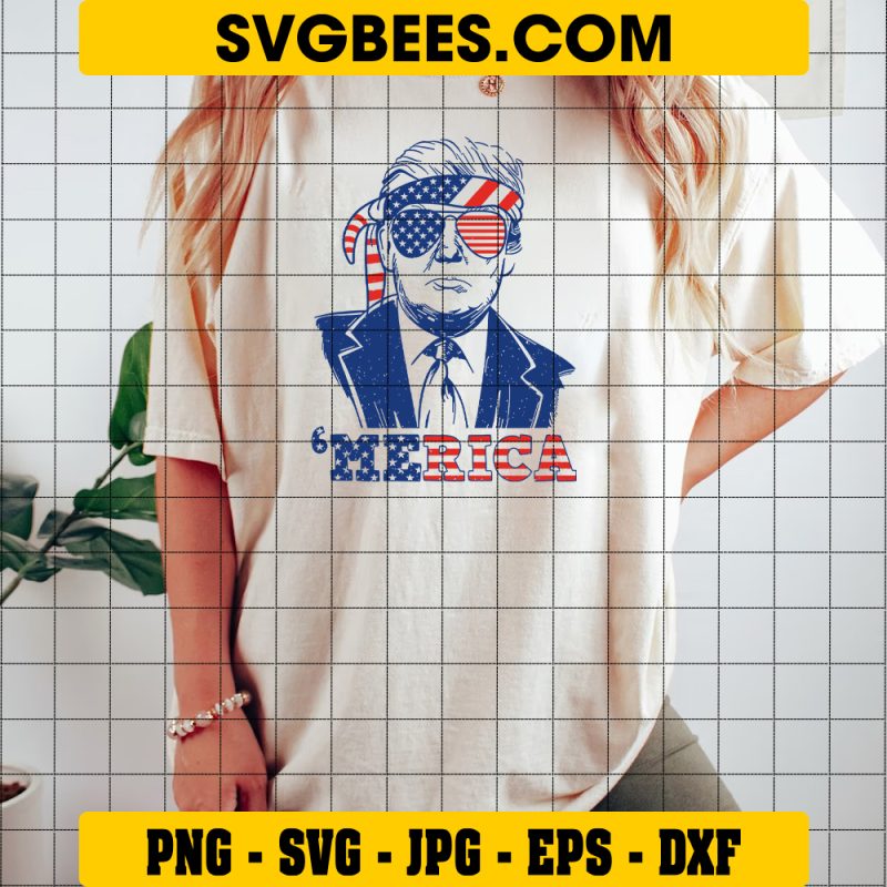 Trump Merica SVG PNG, Donald Trump 4th Of July SVG, Trump Sunglasses ...
