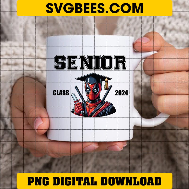 Deadpool Graduation 2024 PNG, Superhero Graduation PNG, Senior Class ...