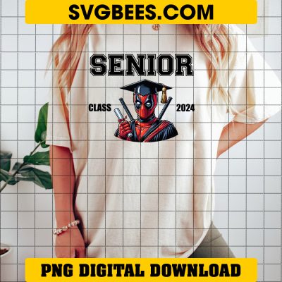 Deadpool Graduation 2024 PNG, Superhero Graduation PNG, Senior Class ...