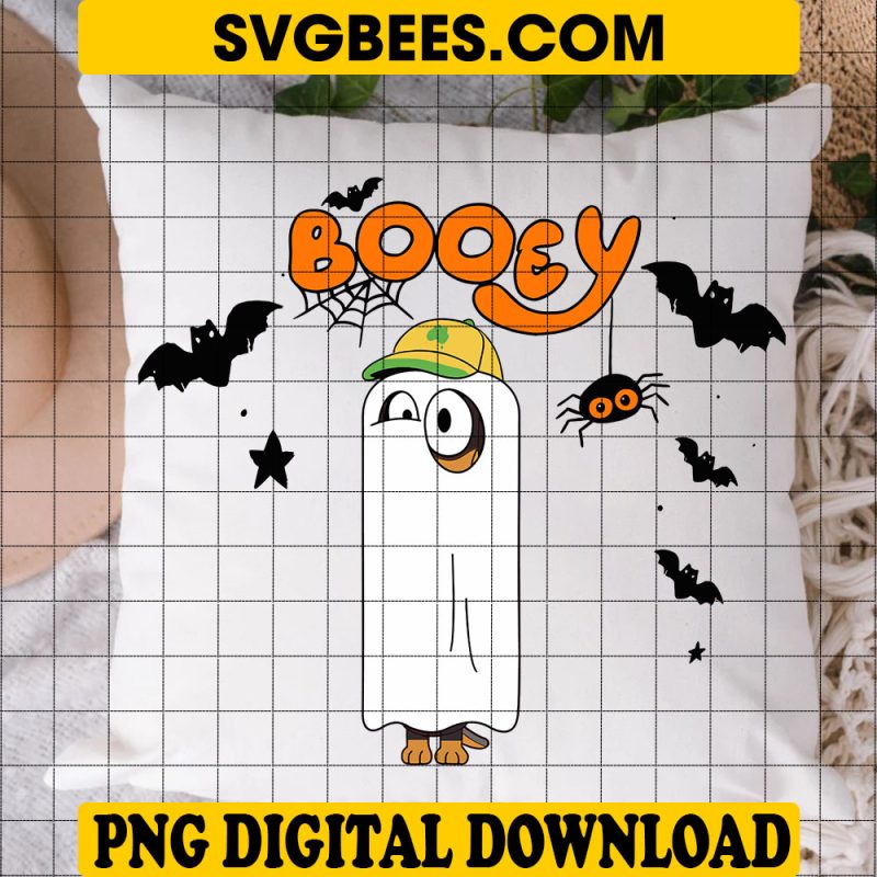 Bluey Bingo Booey PNG, Bingo Halloween Ghost PNG, Bluey Ghost Halloween ...