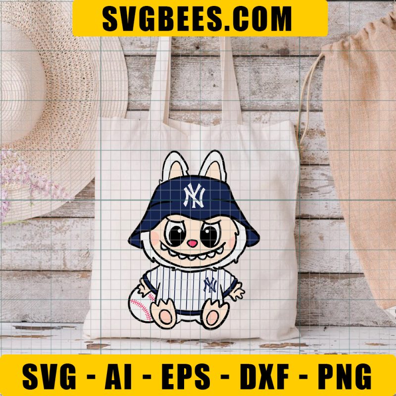 Labubu New York Yankees SVG PNG File - SVGbees