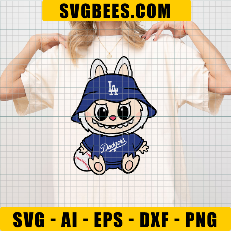 Labubu Los Angeles Dodgers SVG PNG File - SVGbees