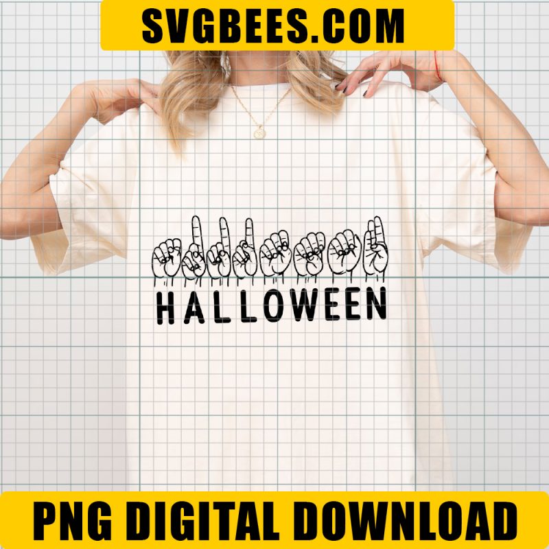 ASL Halloween PNG, Sign Language PNG, Spooky Season ASL PNG - SVGbees